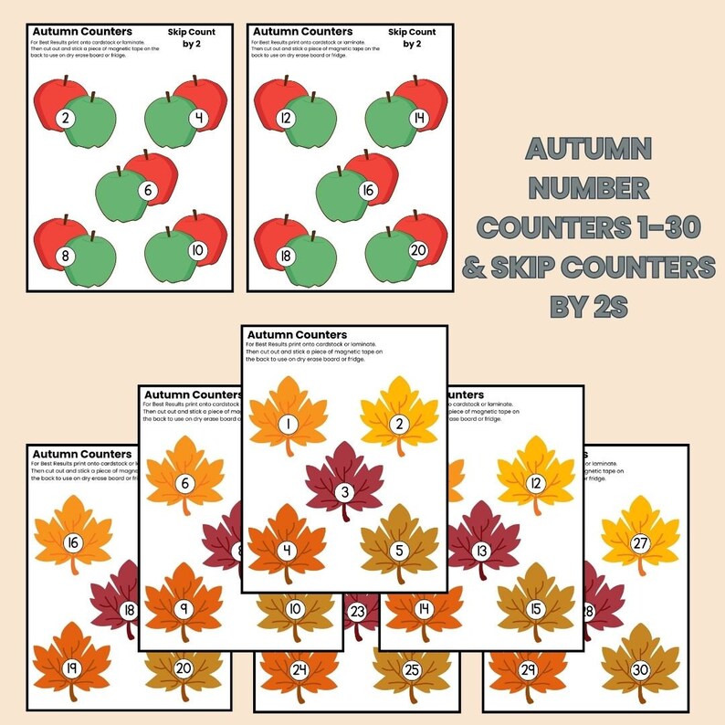 Autumn Preschool Activity Sheets Bundle Fall Time Worksheets Pre-k ...