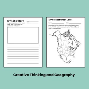 Great Lakes Worksheets and Note Pages North American Great Lakes ...