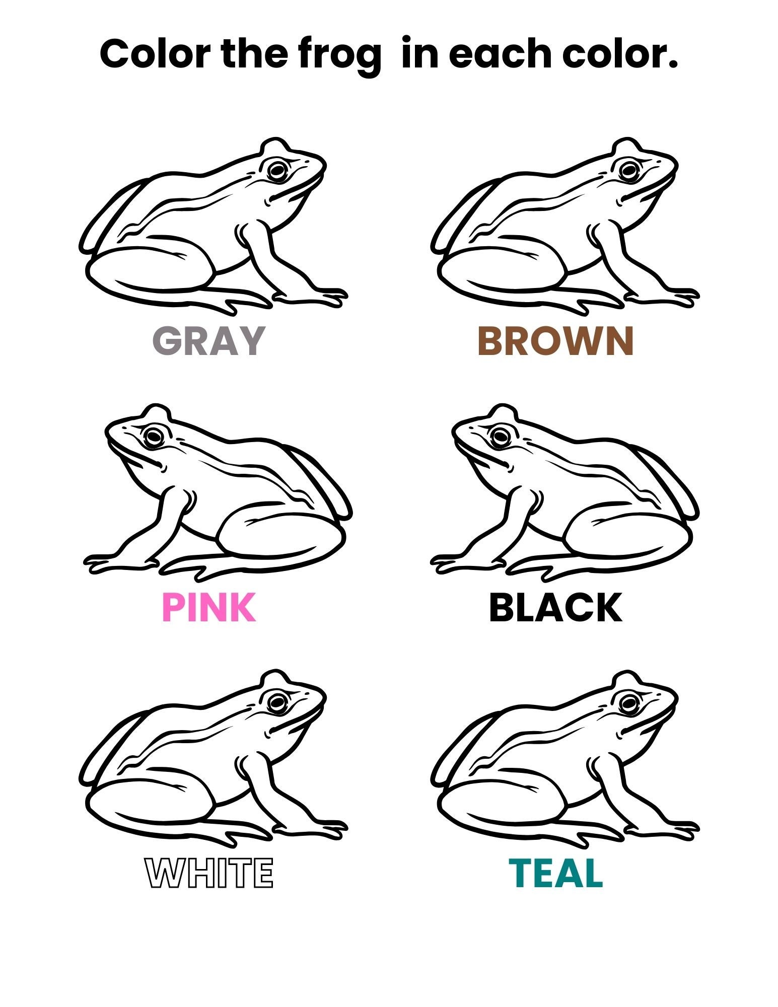 Frog Preschool Activity Sheets Frog Theme F is for Frog Activities ...