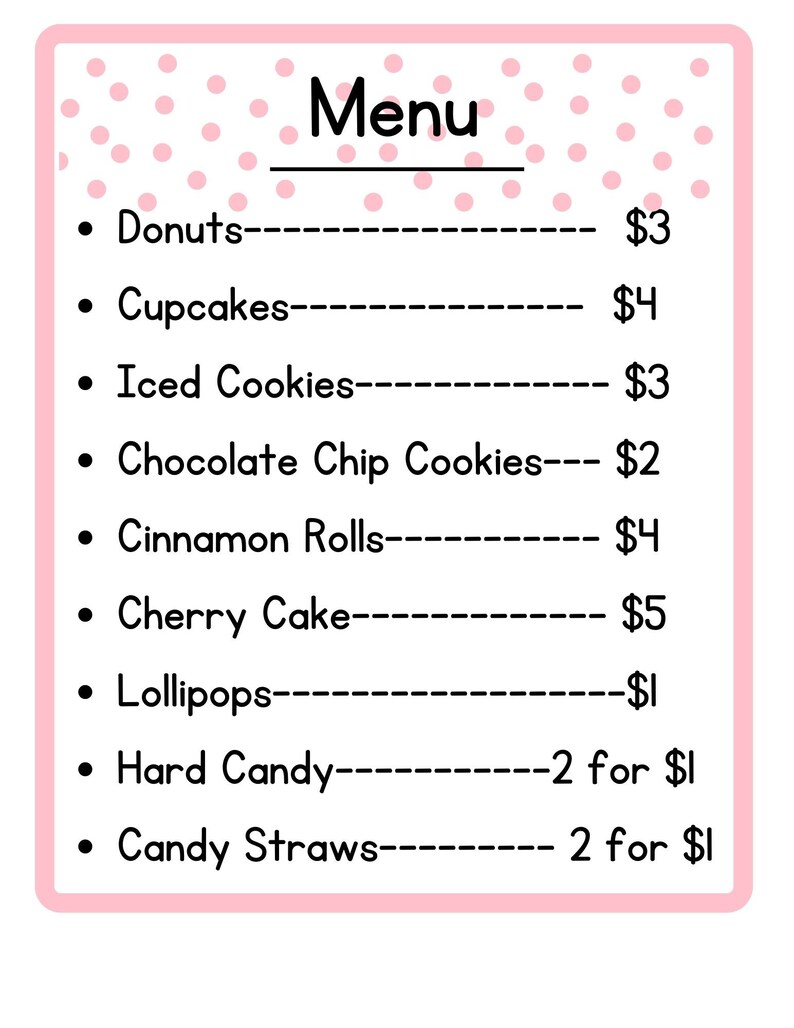 Dramatic Play Sweet Shop Pretend Play Cafe Donut Shop Cookies Sweets ...