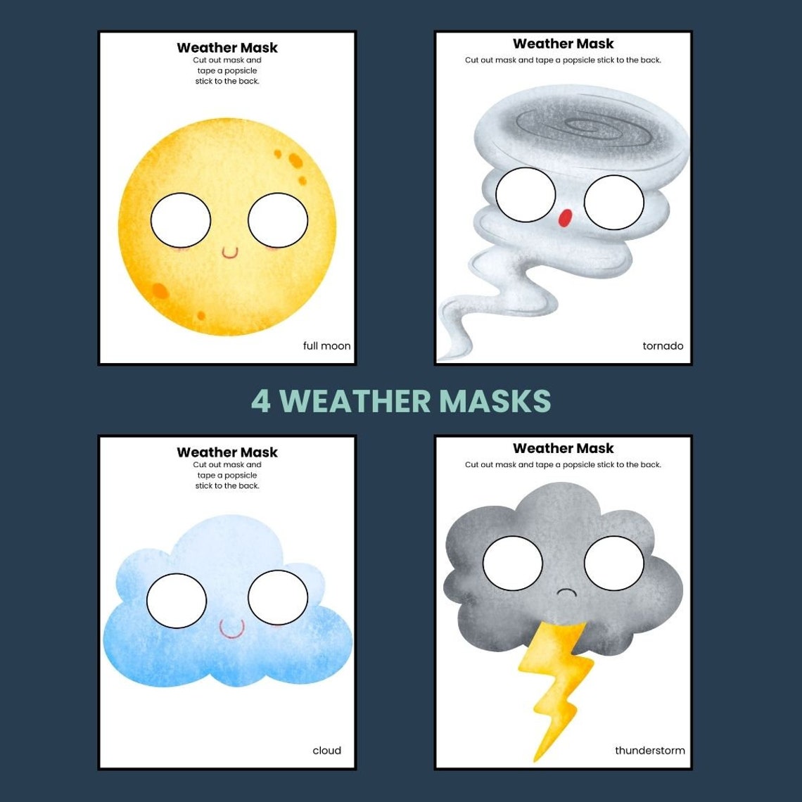 Weather Preschool Activity Sheets Bundle W is for Wind Letter W Week ...