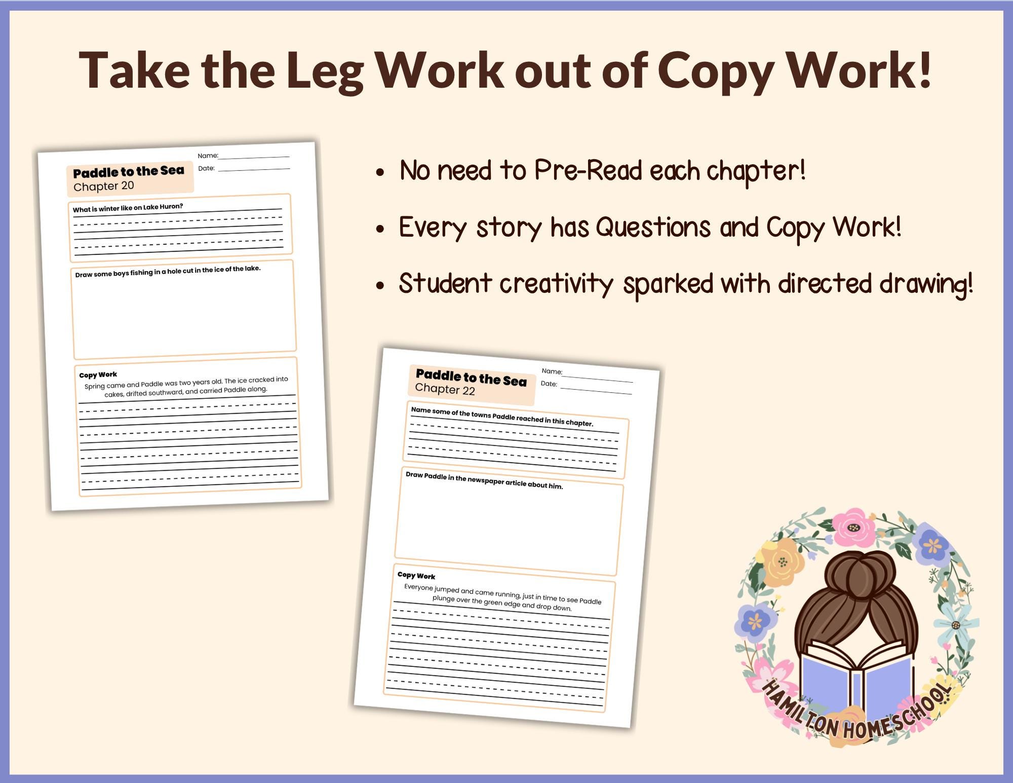 Paddle to the Sea Great Lakes Bundle Paddle Workbook and Great Lakes ...