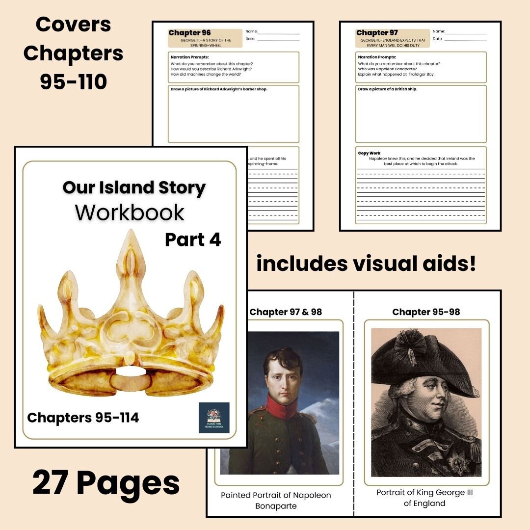 Our Island Story Worksheets Chapters 95-110 an Island Story Workbook ...