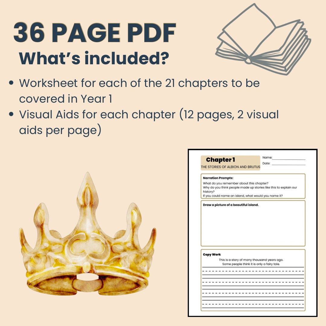 Our Island Story Worksheets Charlotte Mason Year 1 Chapters 1-21 Copy ...