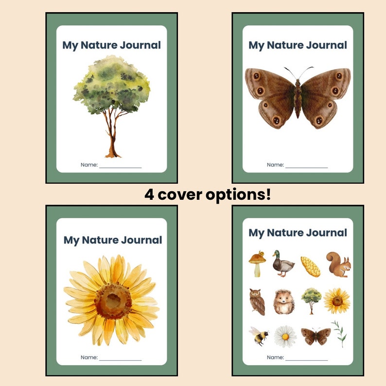 Printable Nature Journal for Kids Charlotte Mason Inspired Homeschool ...