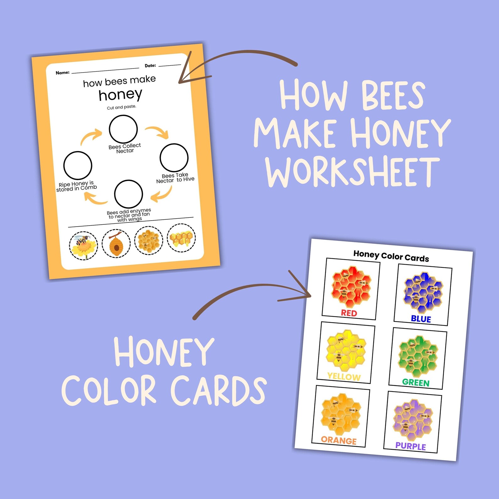 Honey Preschool Activity Bundle: Letter Tracing, Counting, Crafts (PDF ...