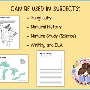 Great Lakes Worksheets and Note Pages North American Great Lakes ...