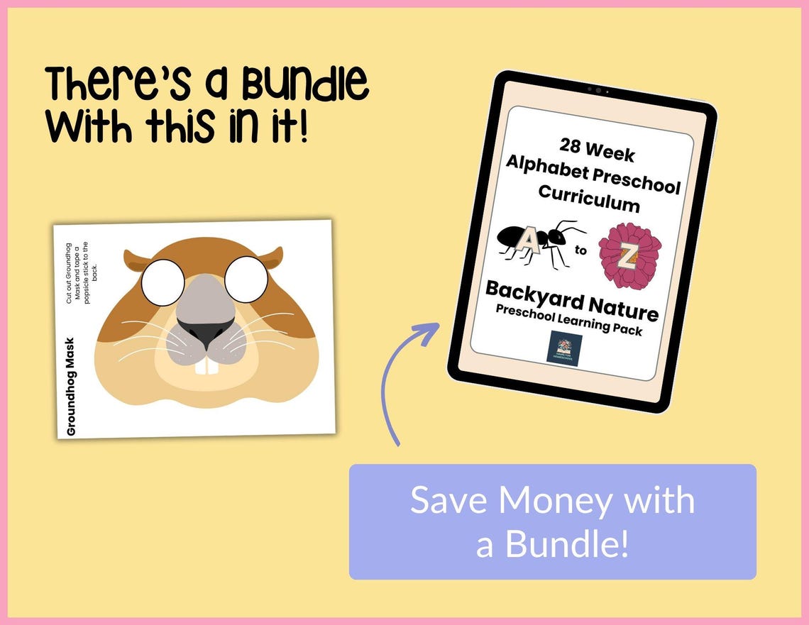 Groundhog Preschool Activity Bundle Worksheets Kindergarten Workbook ...