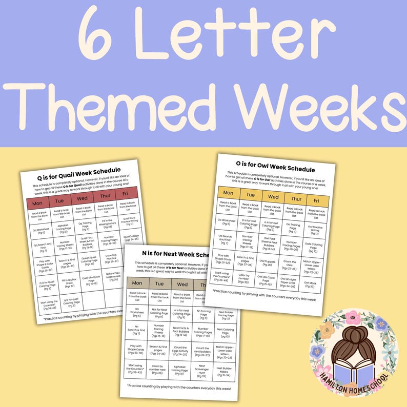 Bird Letter of the Week Preschool Bundle: Cardinal, Eagle, Owl (PDF ...