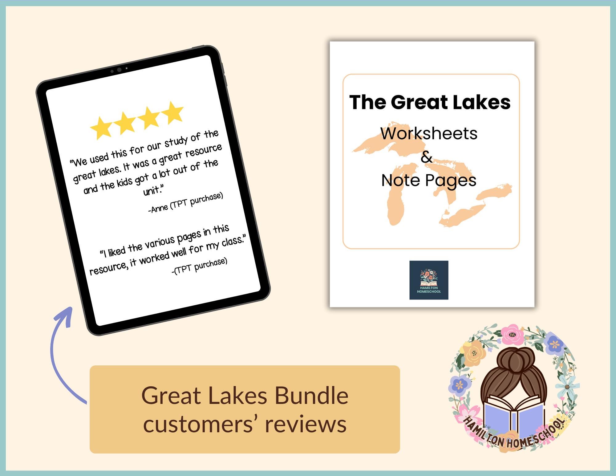 Paddle to the Sea Great Lakes Bundle Paddle Workbook and Great Lakes ...