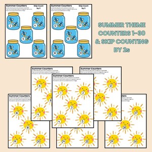 Summer Preschool Worksheet Bundle Pre K Kindergarten Activity Pack ...