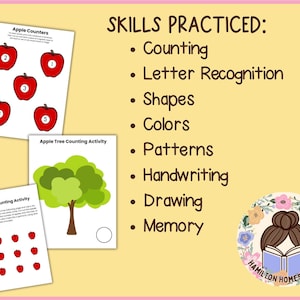 A is for Apple Preschool Worksheet & Activity Bundle Letter A Week ...