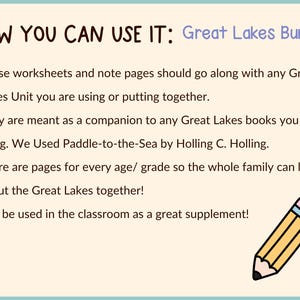Paddle to the Sea Great Lakes Bundle Paddle Workbook and Great Lakes ...