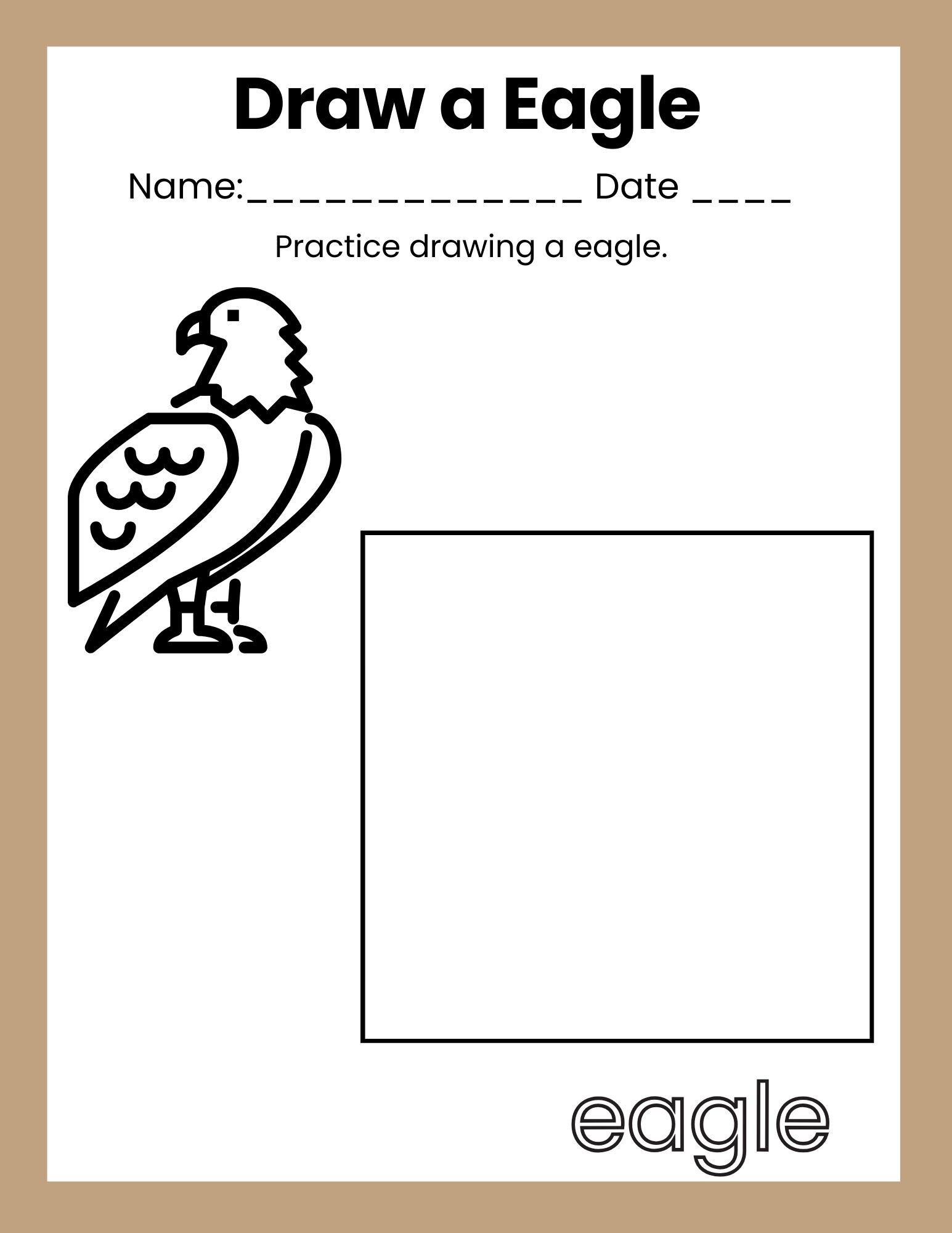 E is for Eagle Preschool Learning Pack Pre-k Homeschool Workbook ...