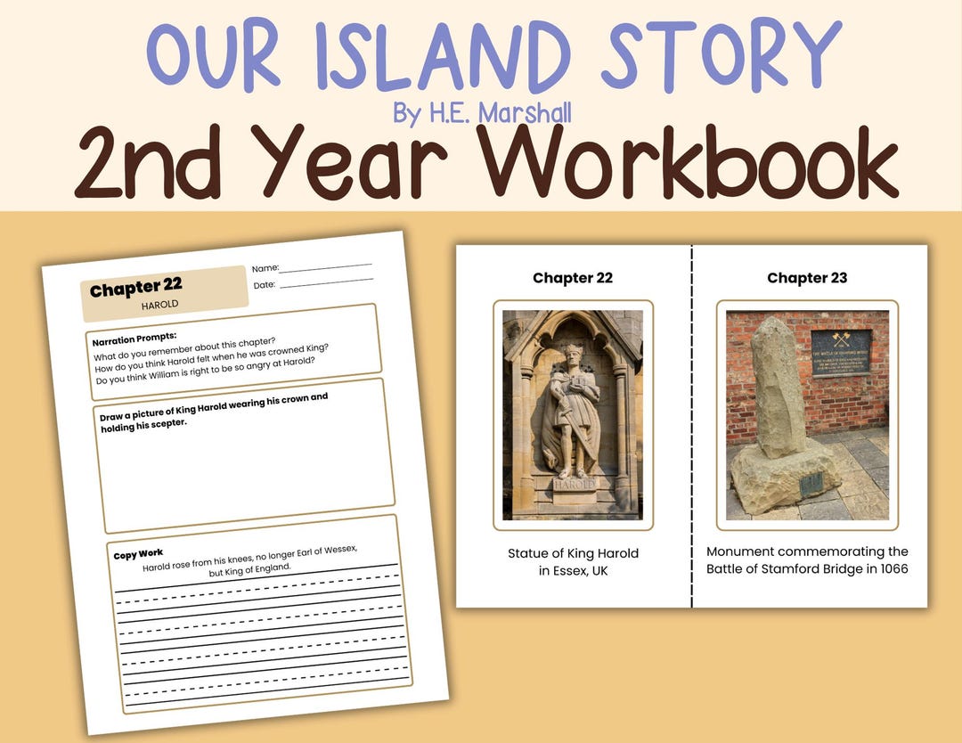 Our Island Story Workbook: Charlotte Mason Year 2 History, Visual Aids ...