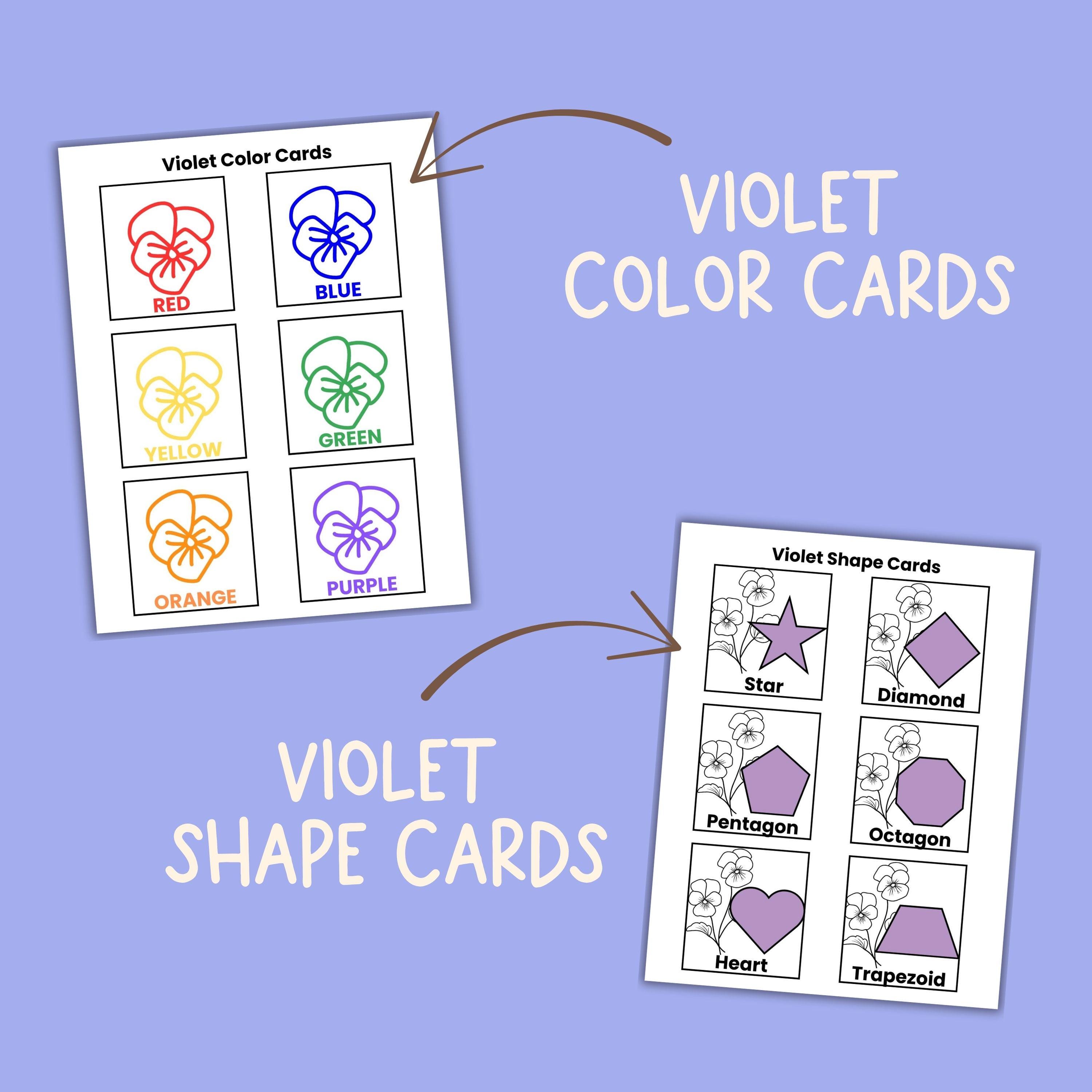 Violet Preschool Activity Sheets Bundle V is for Violet Letter Week ...