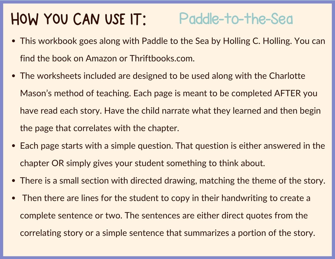 Paddle to the Sea Great Lakes Bundle Paddle Workbook and Great Lakes ...
