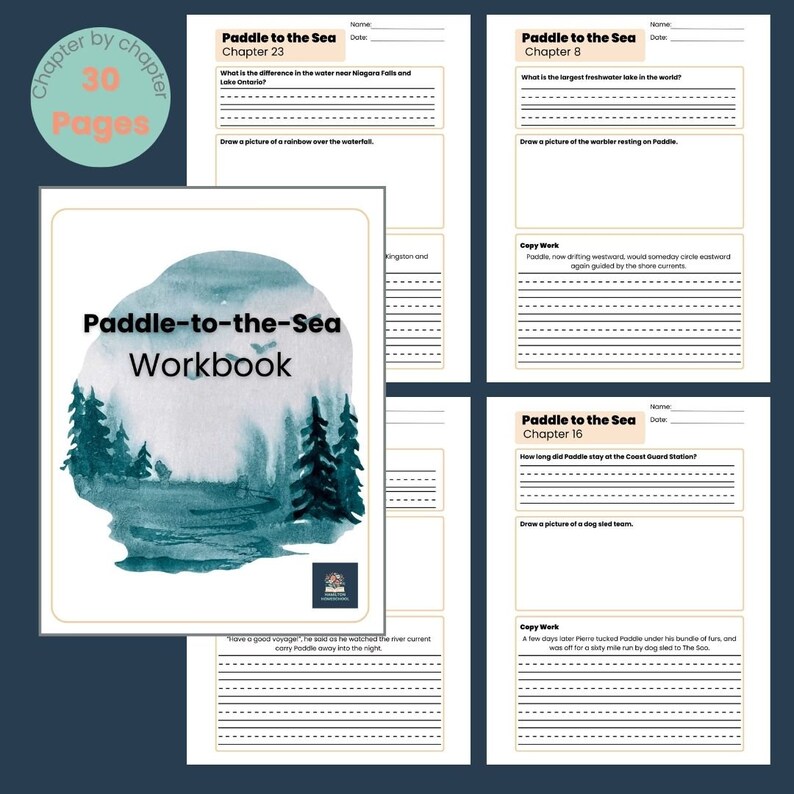 Paddle to the Sea Great Lakes Bundle Paddle Workbook and Great Lakes ...