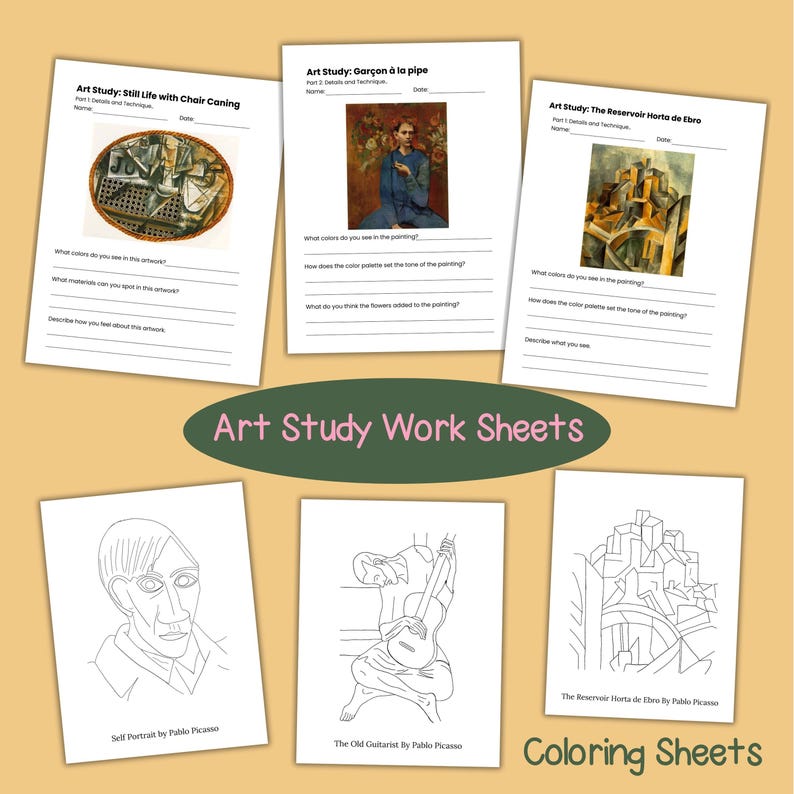 Pablo Picasso Art History Lesson Plan: Elementary Homeschool Curriculum ...