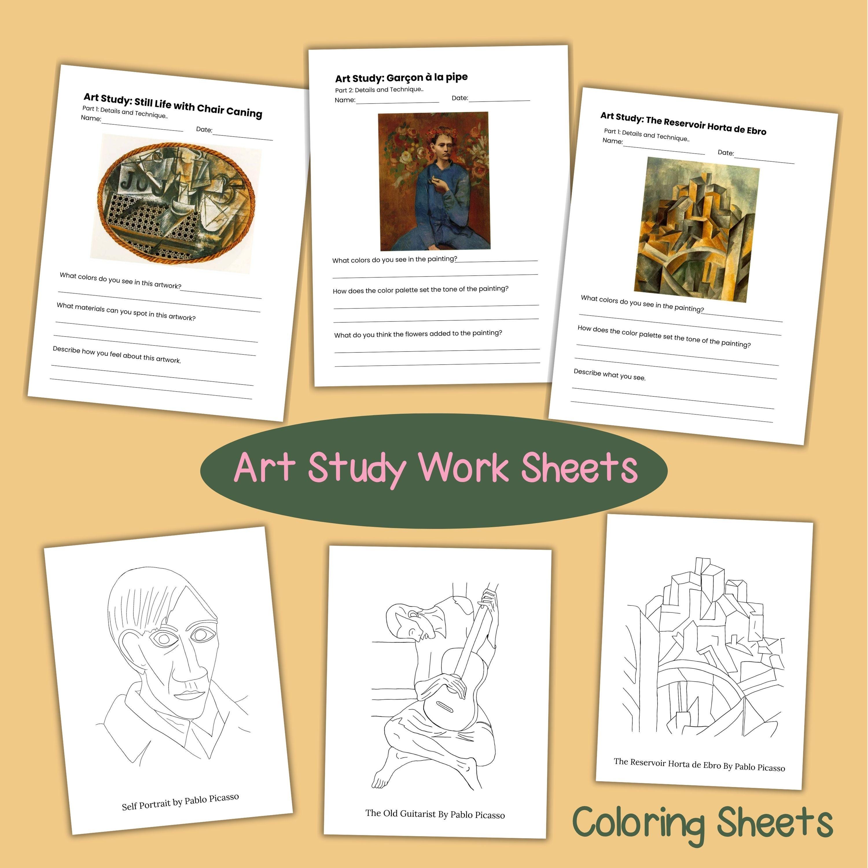 Pablo Picasso Art History Lesson Plan: Elementary Homeschool Curriculum ...