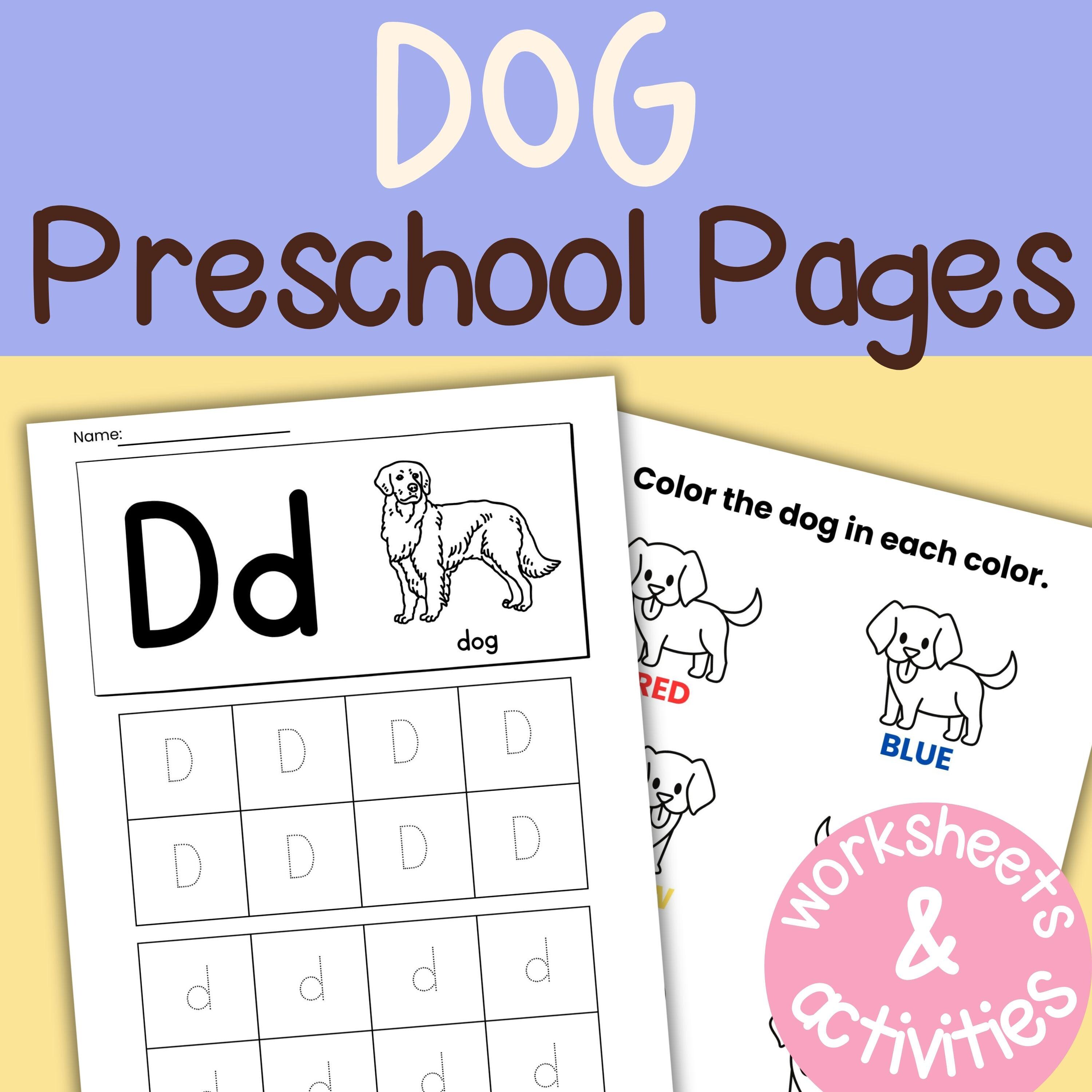 Dog Theme Preschool Activity Bundle: Letter D Learning Pack (PDF ...