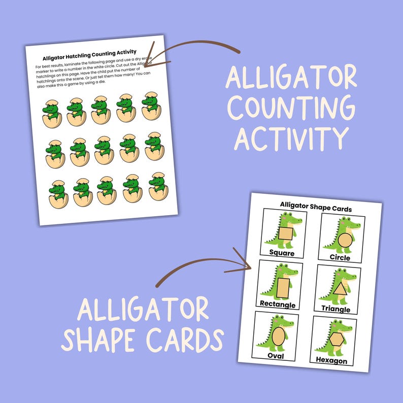 Alligator Preschool Learning Pack: Letter A Activities (37 Page PDF) - Etsy