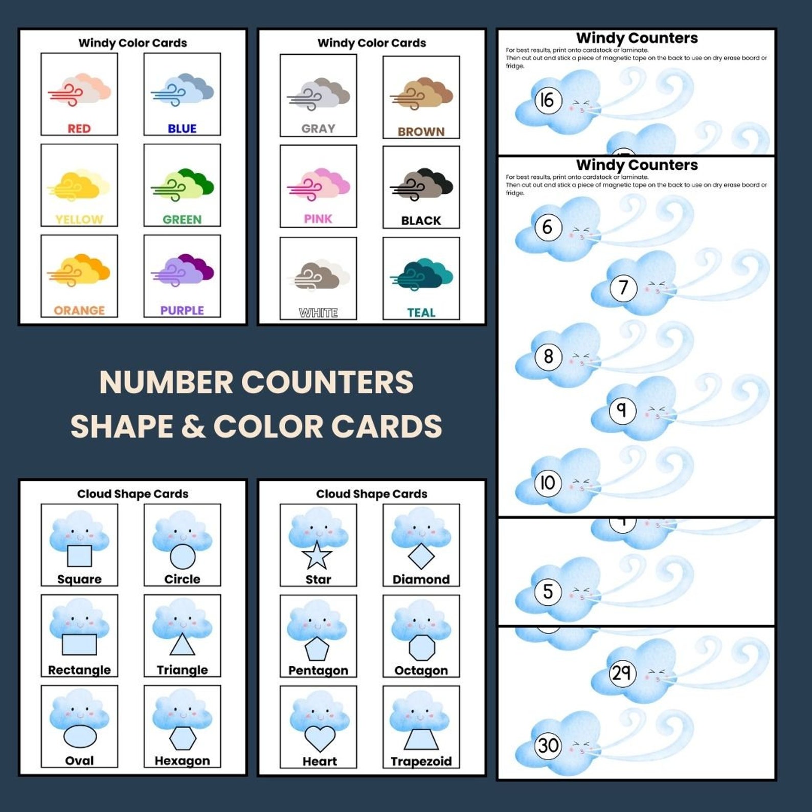 Weather Preschool Activity Sheets Bundle W is for Wind Letter W Week ...