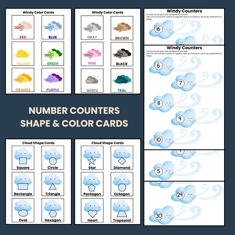 Weather Preschool Activity Sheets Bundle W is for Wind Letter W Week ...