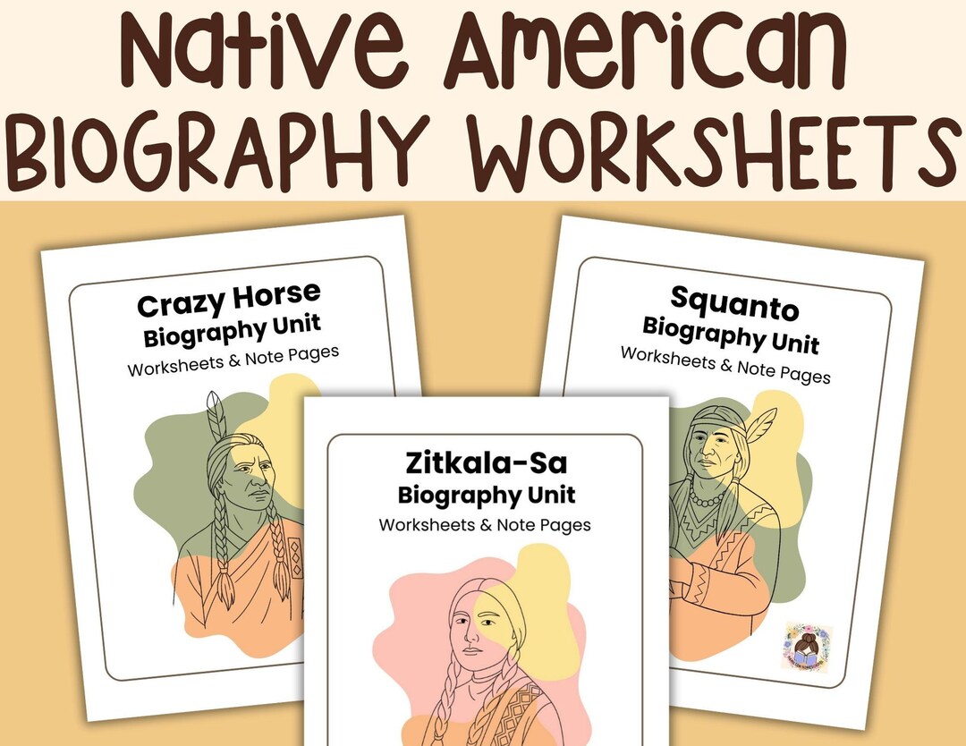 Native American Peoples Worksheets & Note Pages Indigenous Peoples ...