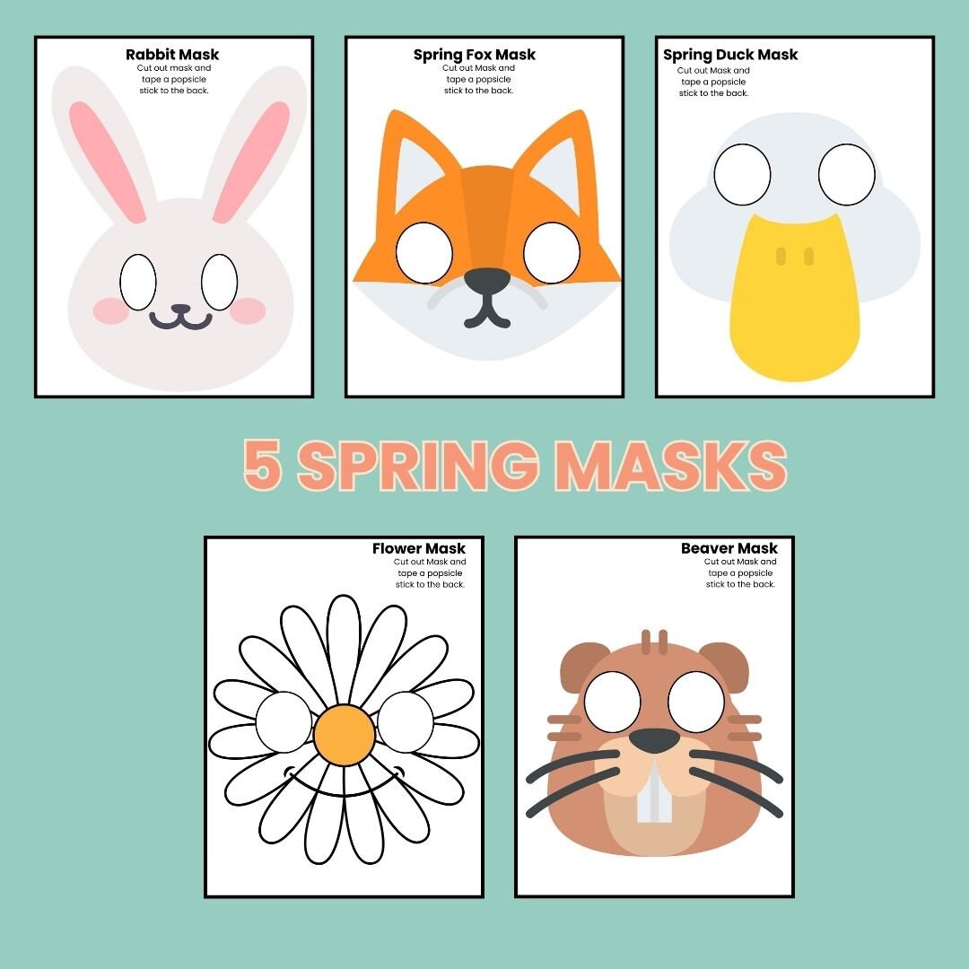 Spring Preschool Activity Sheets Bundle Worksheets Kindergarten Pre K ...