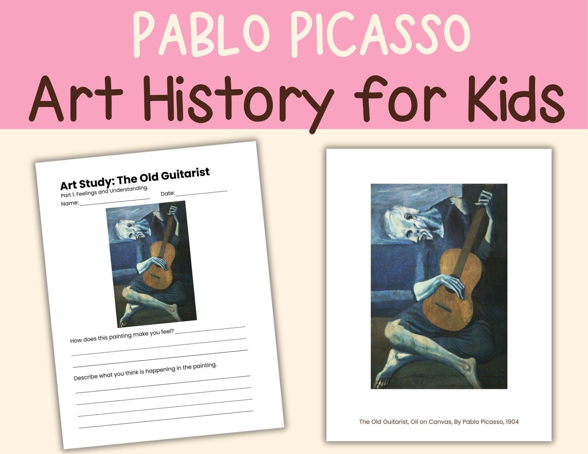 Pablo Picasso Art History Lesson Plan: Elementary Homeschool Curriculum ...