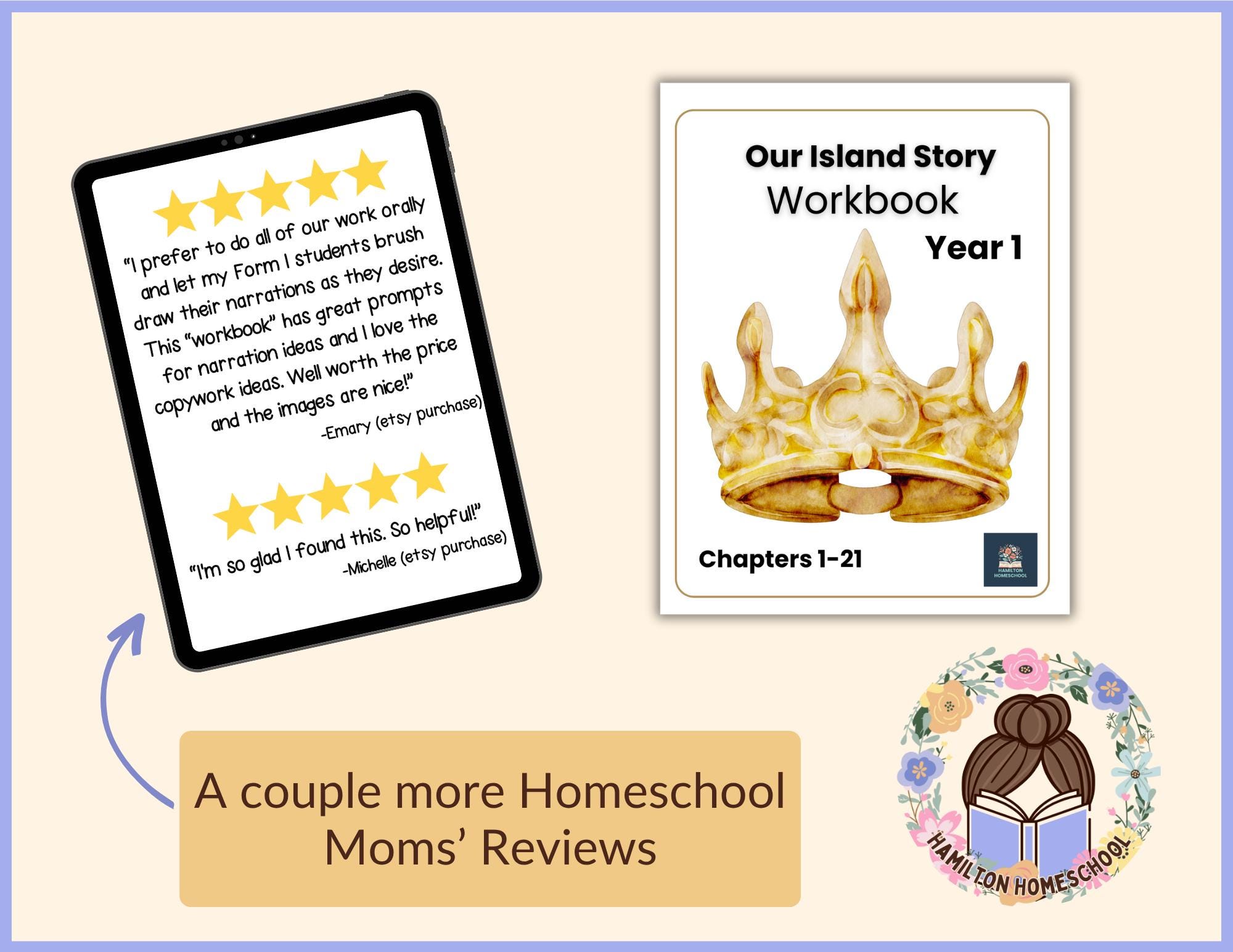 Our Island Story Worksheets: Charlotte Mason Year 1, Copywork & Visual ...