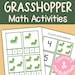 Grasshopper Math Activity Bundle: Preschool Counting Games (PDF ...
