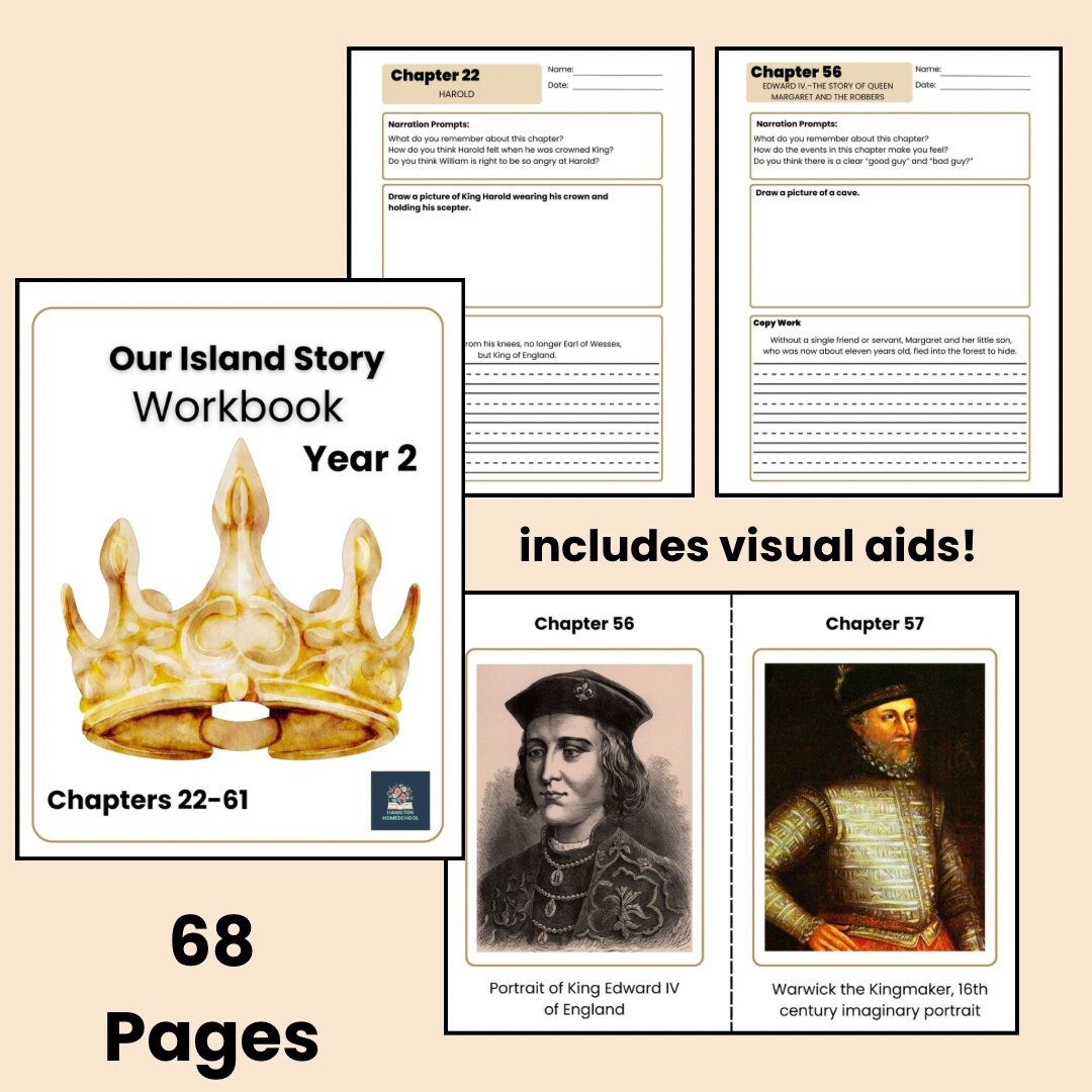 Our Island Story Workbook Charlotte Mason Year 2 an Island Story ...