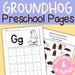 Groundhog Preschool Activity Bundle Worksheets Kindergarten Workbook ...