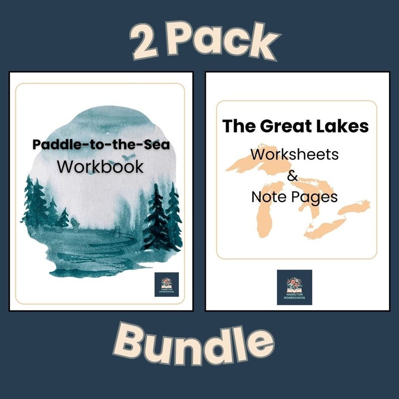 Paddle to the Sea Great Lakes Bundle Paddle Workbook and Great Lakes ...