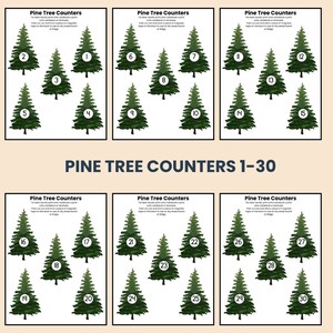 Pine Tree Preschool Activity Sheet Bundle P is for Pine Alphabet Number ...