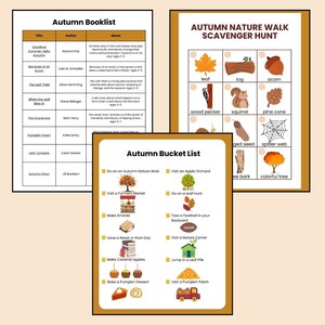Autumn Preschool Activity Sheets Bundle Fall Time Worksheets Pre-k ...