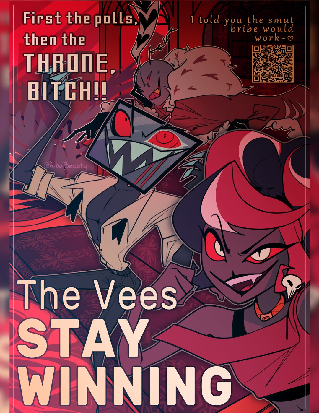 Hazbin Hotel Vote Vox Print - Etsy