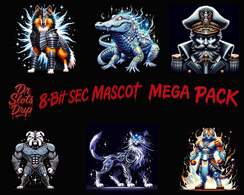8 Bit Mascot Clipart - Etsy