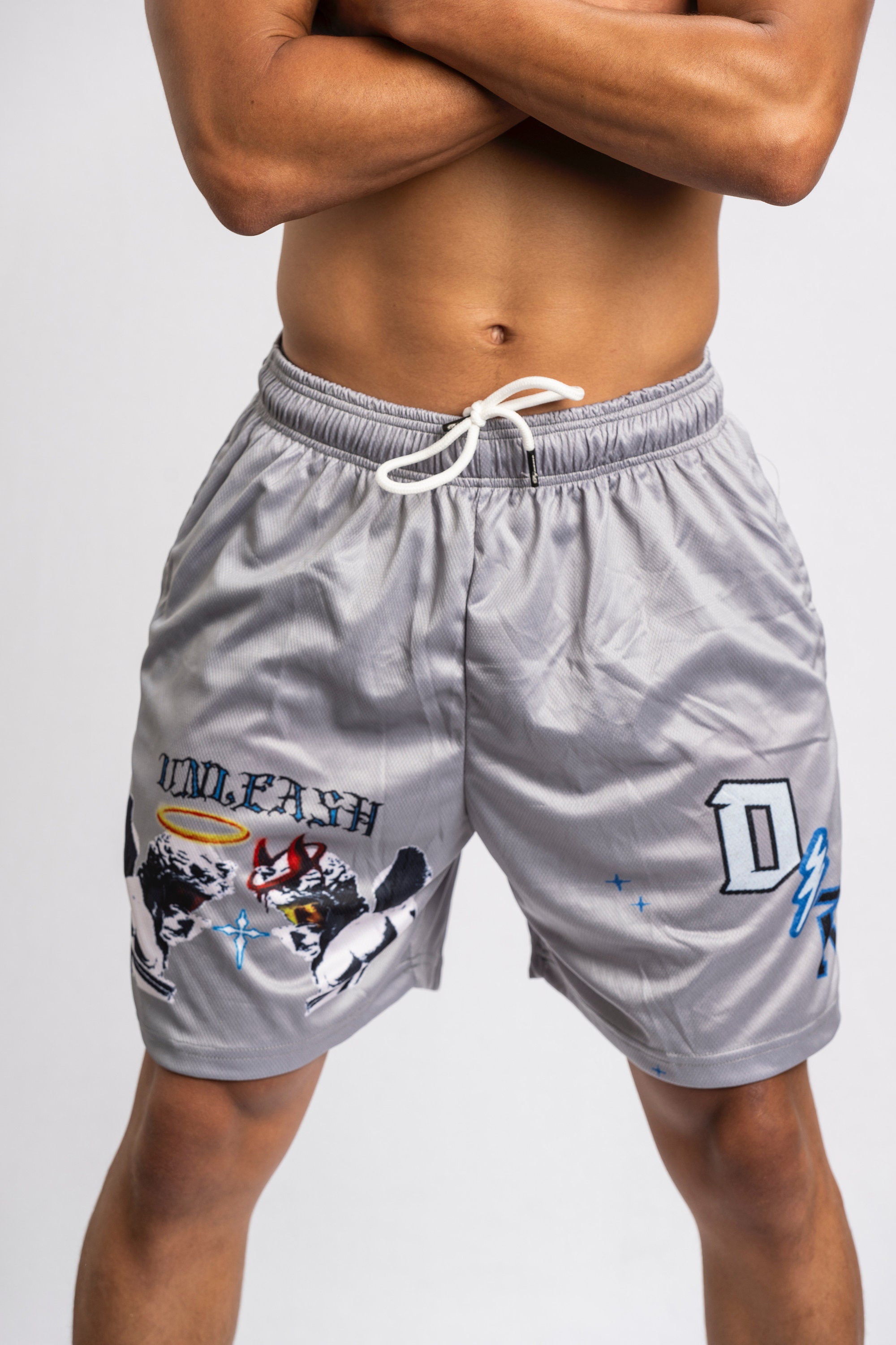 Unleash Unisex Mesh Shorts - Grey - Etsy