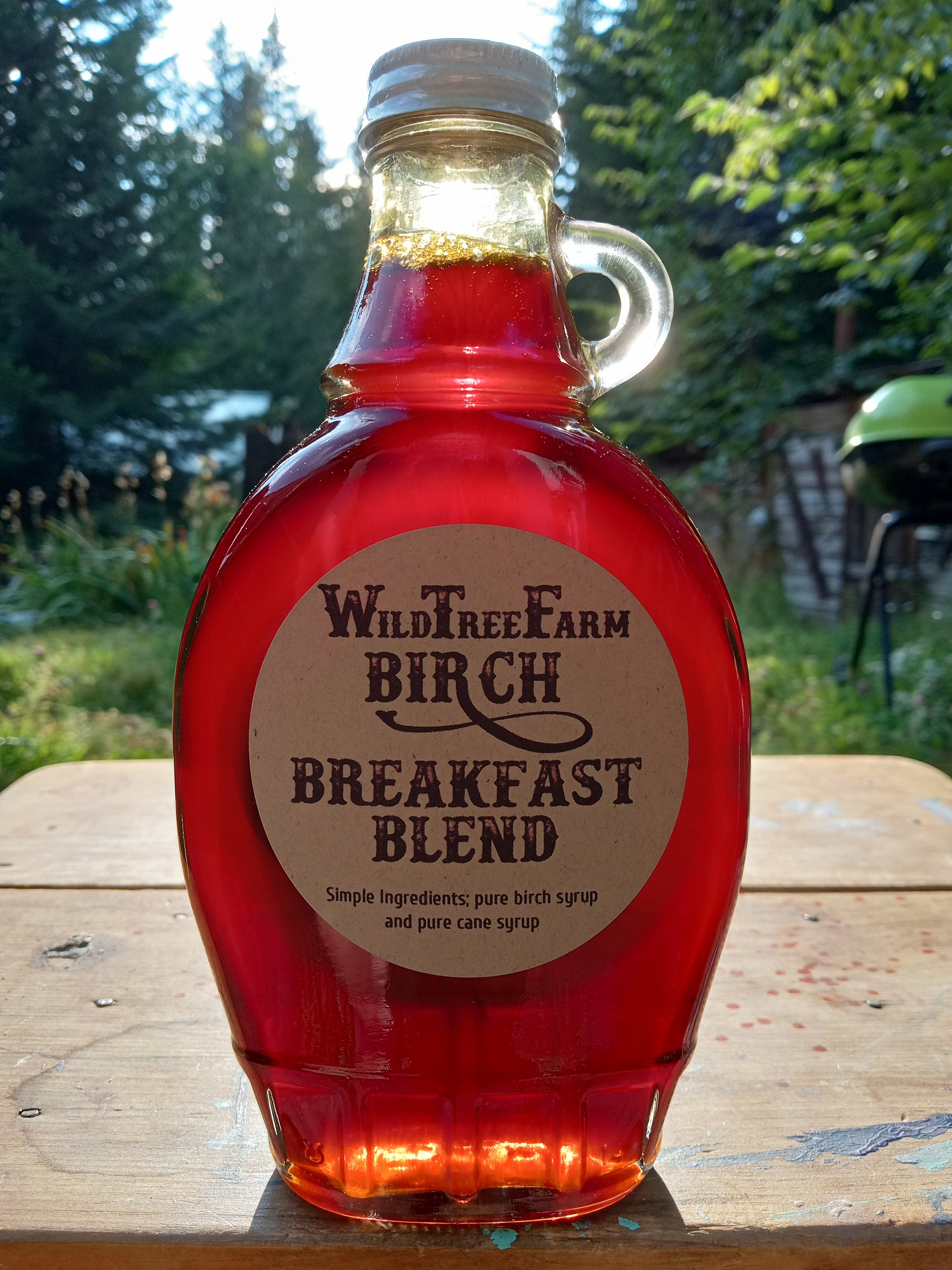 Syrup | Birch Syrup Blend | 12 Oz | Breakfast Blend | Pure Cane Syrup ...