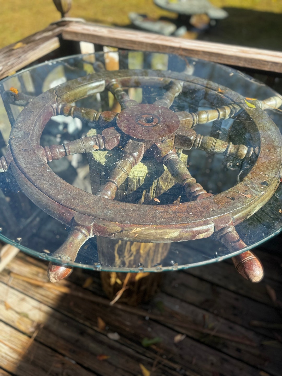 Wheel Bar Table - Etsy