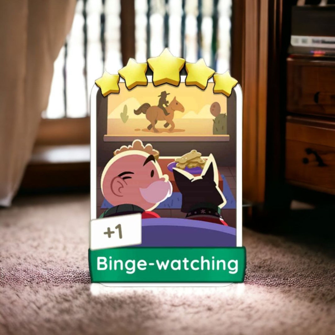 MONOPOLY GO Binge Watching Sticker Monopoly Go Stickers - Etsy