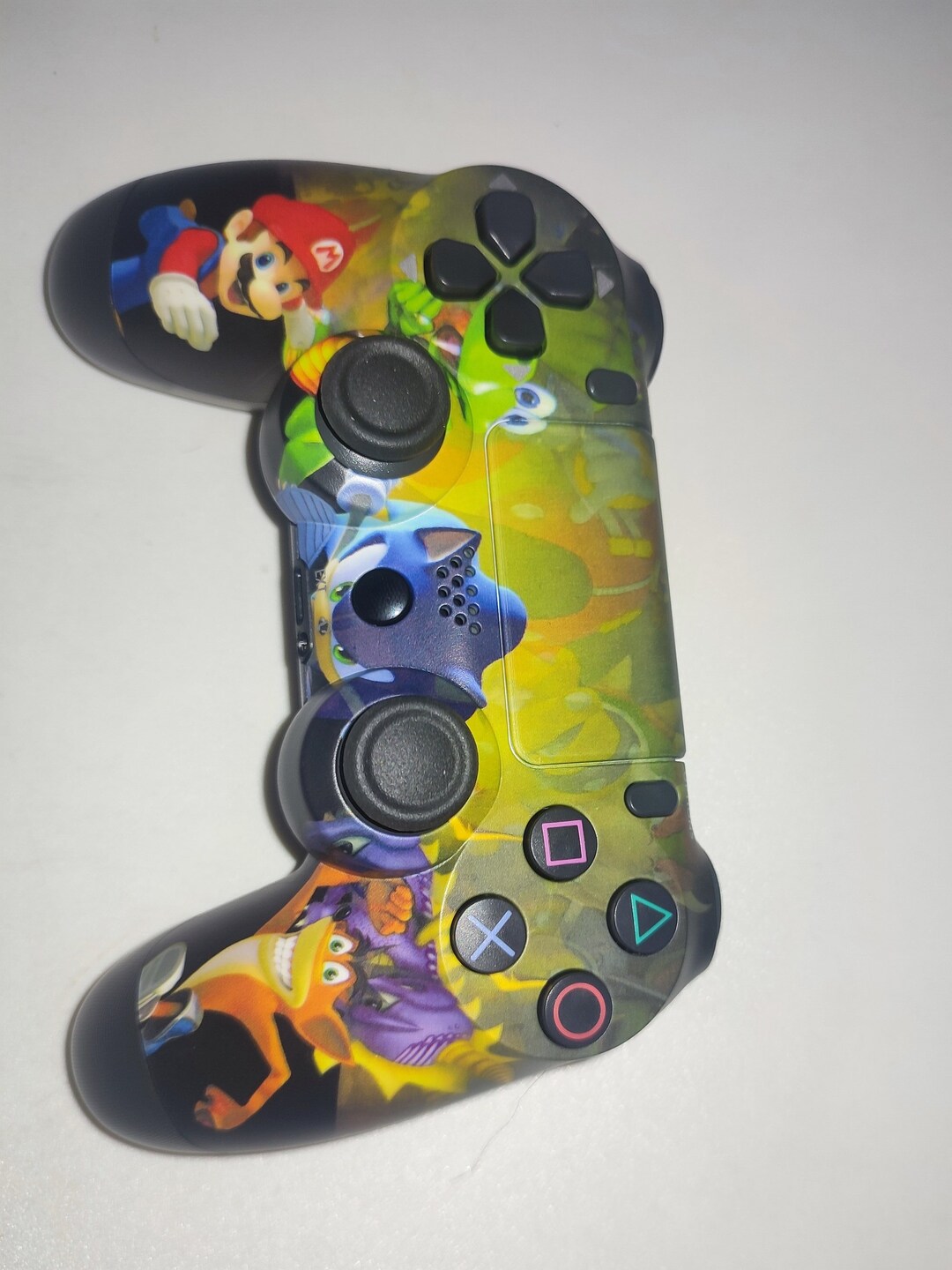 Custom Controller Compatible Ps4 / PC Wireless Mario Spyro Sonic Crash ...