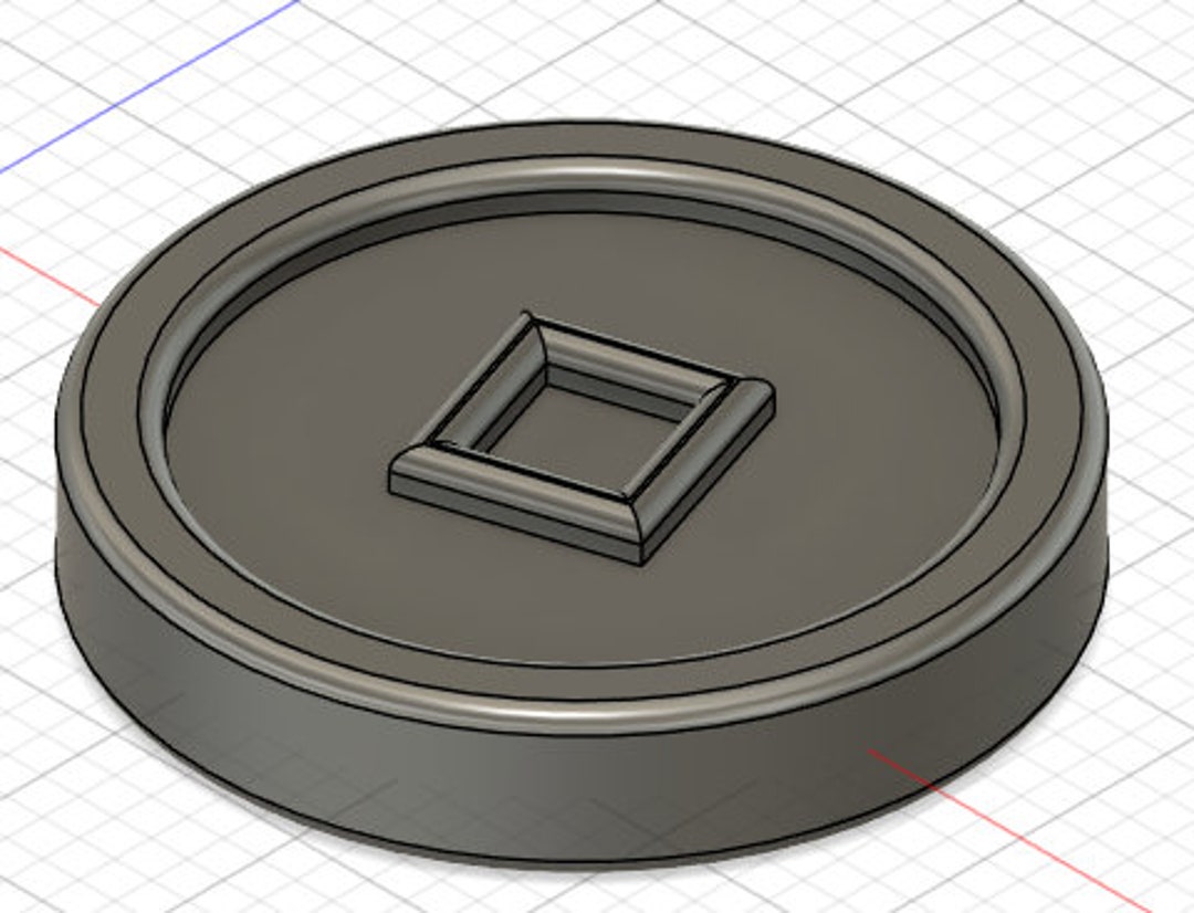 Gold Coin - Coin (3D Printed STL File) - Etsy