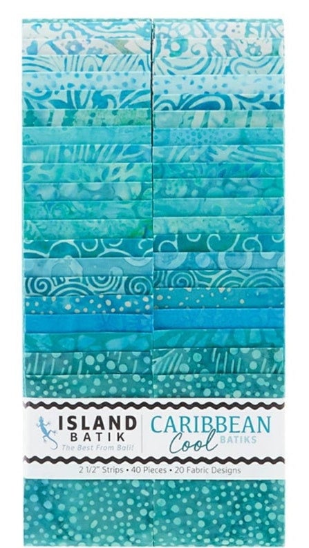 Caribbean Cool 2.5 Strips by Island Batik - Etsy