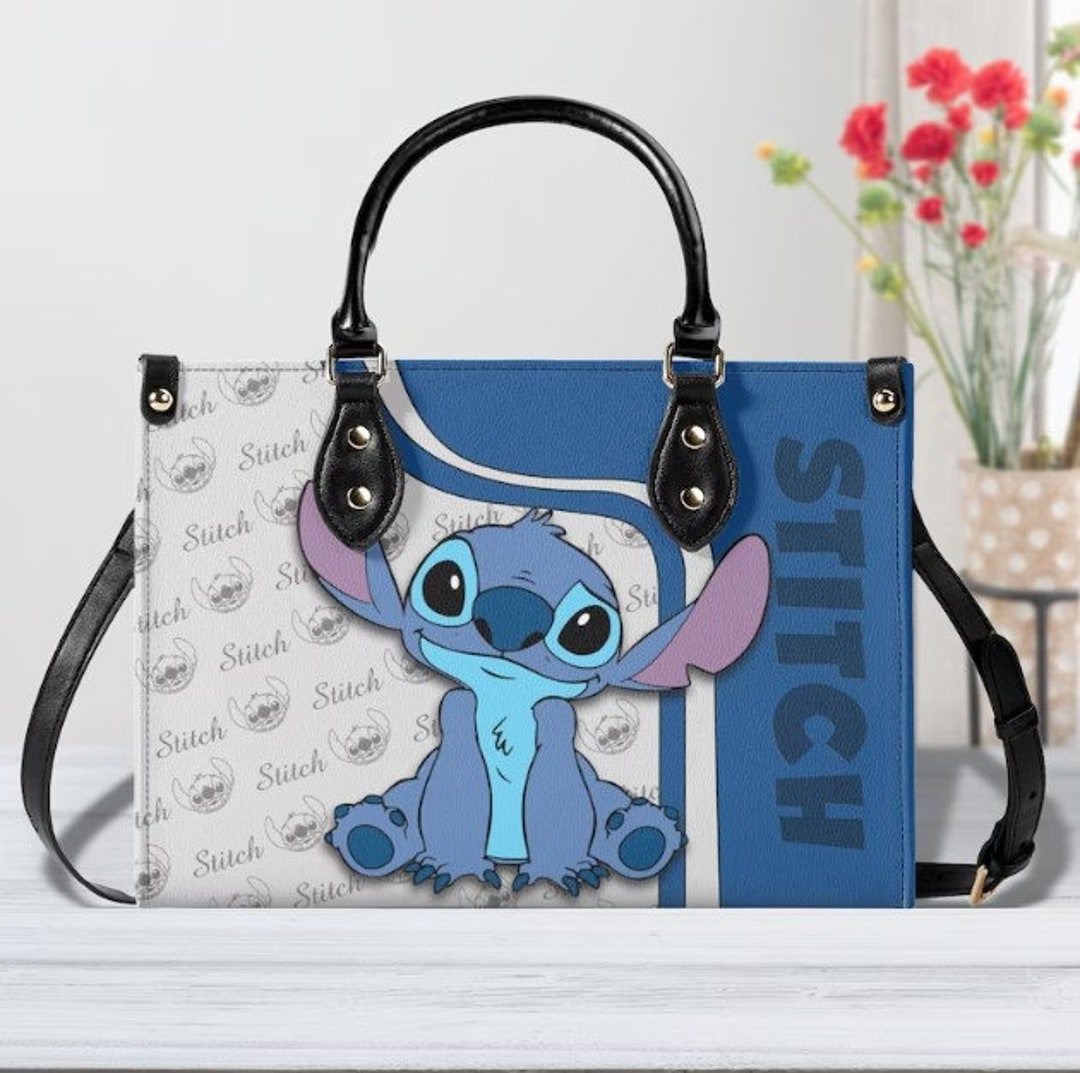 Vintage Stitch Handbag, Lilo and Stitch Leather Bag, Vintage Handbag ...