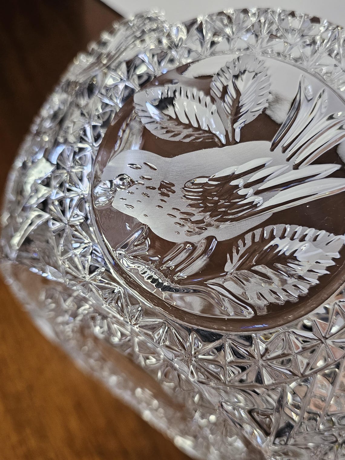 Vintage Hofbauer Bird Crystal Glass, Byrdes Collection, Crystal Serving ...