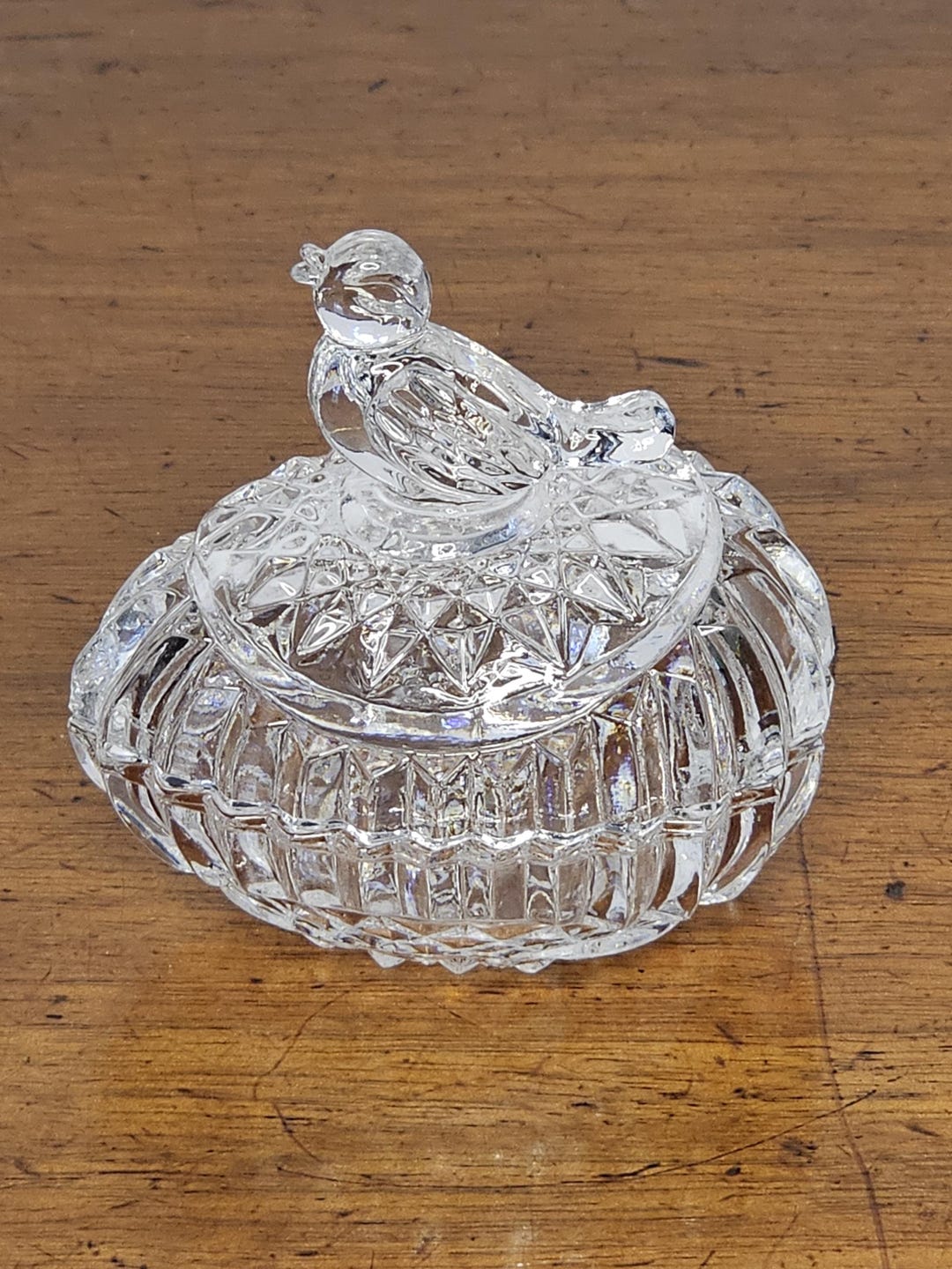 Vintage Hofbauer Bird Crystal Glass, Bird on Egg, Byrdes Collection ...